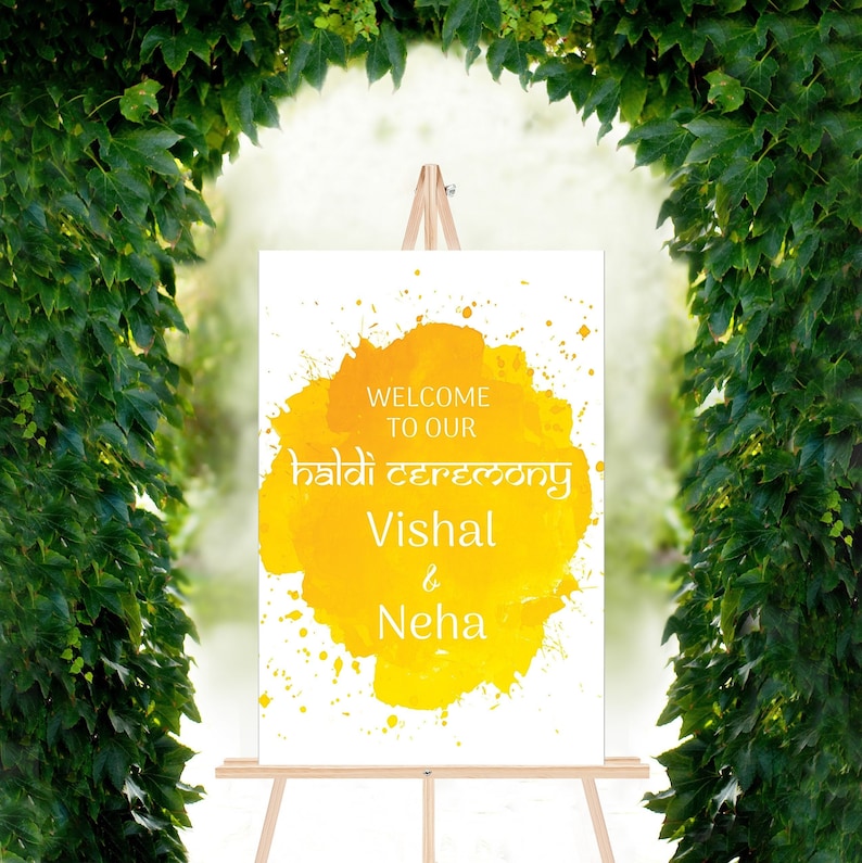Haldi Welcome Sign Welcome to Haldi Sign Haldi Pithi Welcome Board ...