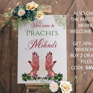 Henna Station Sign Henna Party Decor Printable Mendhi Sign Mehendhi ...