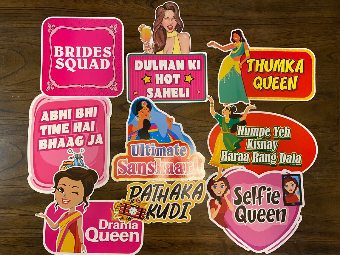 Mehndi Prop Signs Banners Posters Mehndi 3 in 1 Set Desi Wedding Props ...