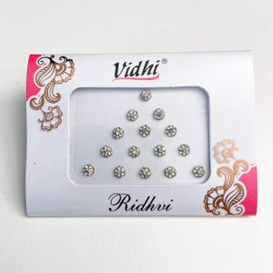 Bindi Silver Crystal Bridal Bindi Wedding Bindi Designer Bindi Indian ...