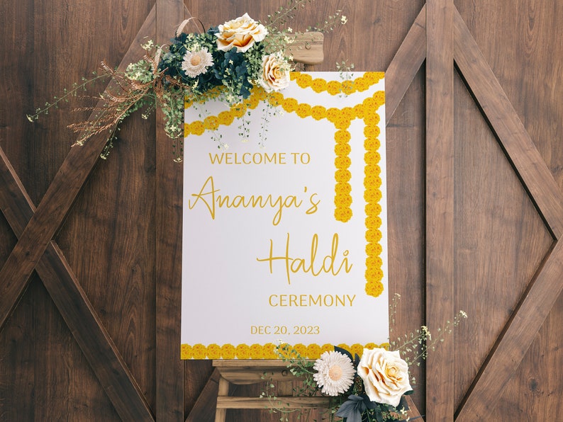Haldi Welcome Sign Maiyan Sign Pithi Decor Haldi Banner Haldi - Etsy