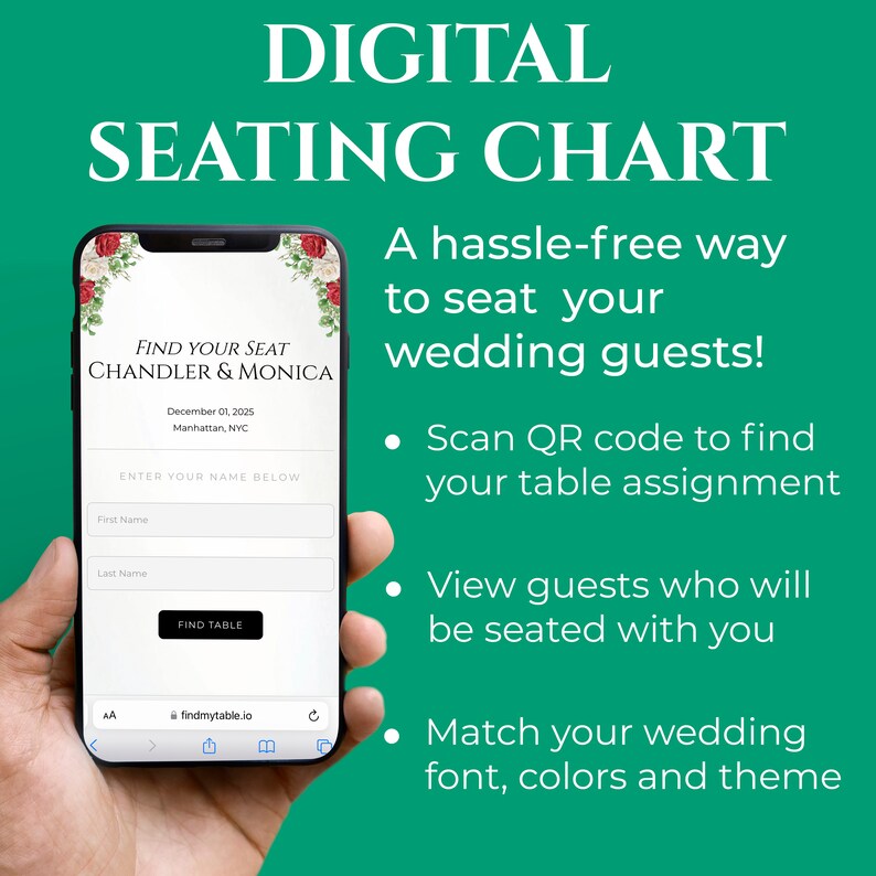 QR Code Wedding Seating Chart Scan QR Code To Find Your Seat Etsy QR Code Wedding Seating Chart Scan QR Code To Find Your Seat Etsy
