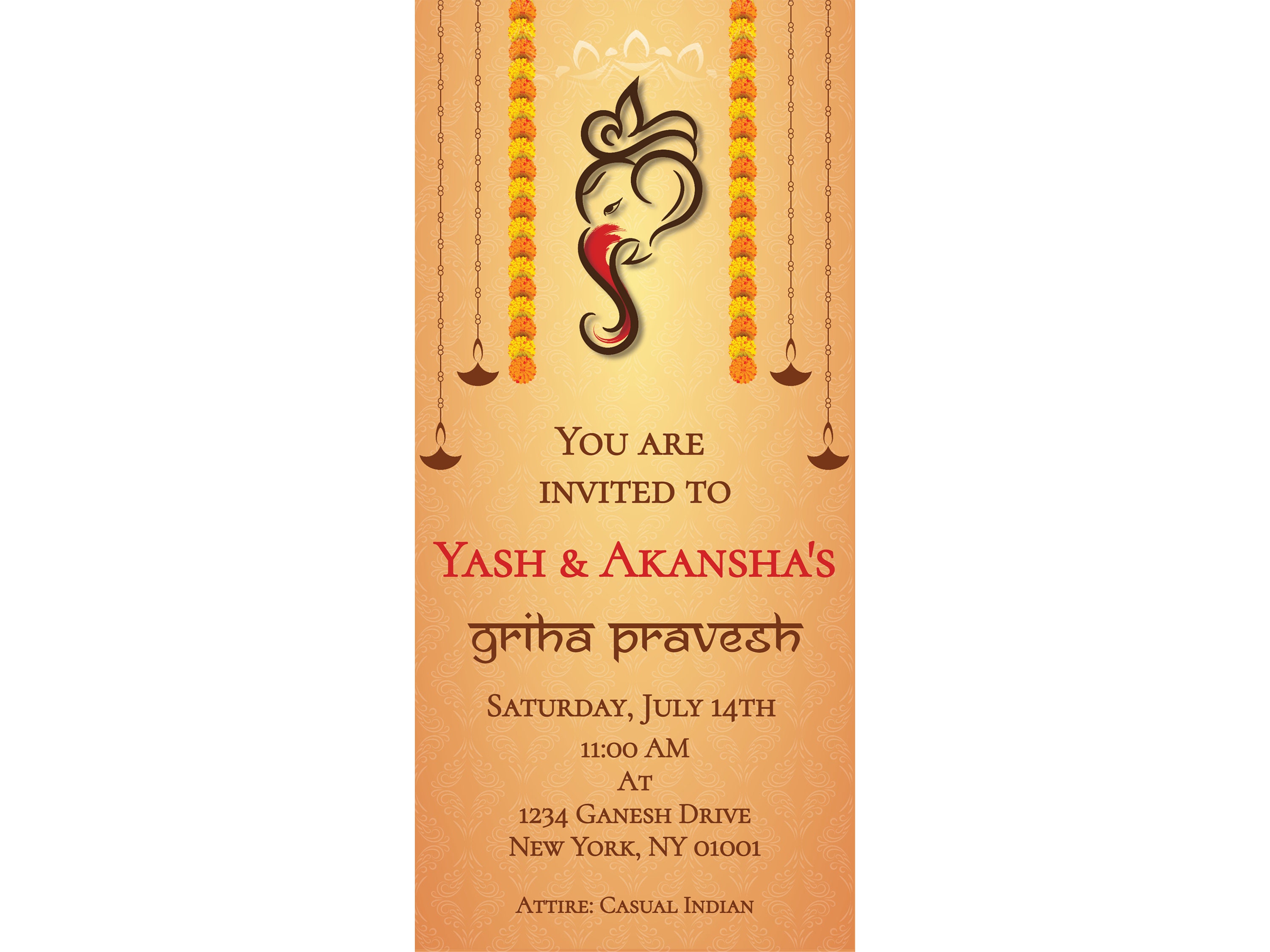 Phone Griha Pravesh Ceremony Invite With Ganesh Ji Whatsapp Text phone-griha-pravesh-ceremony-invite-with-ganesh-ji-whatsapp-text