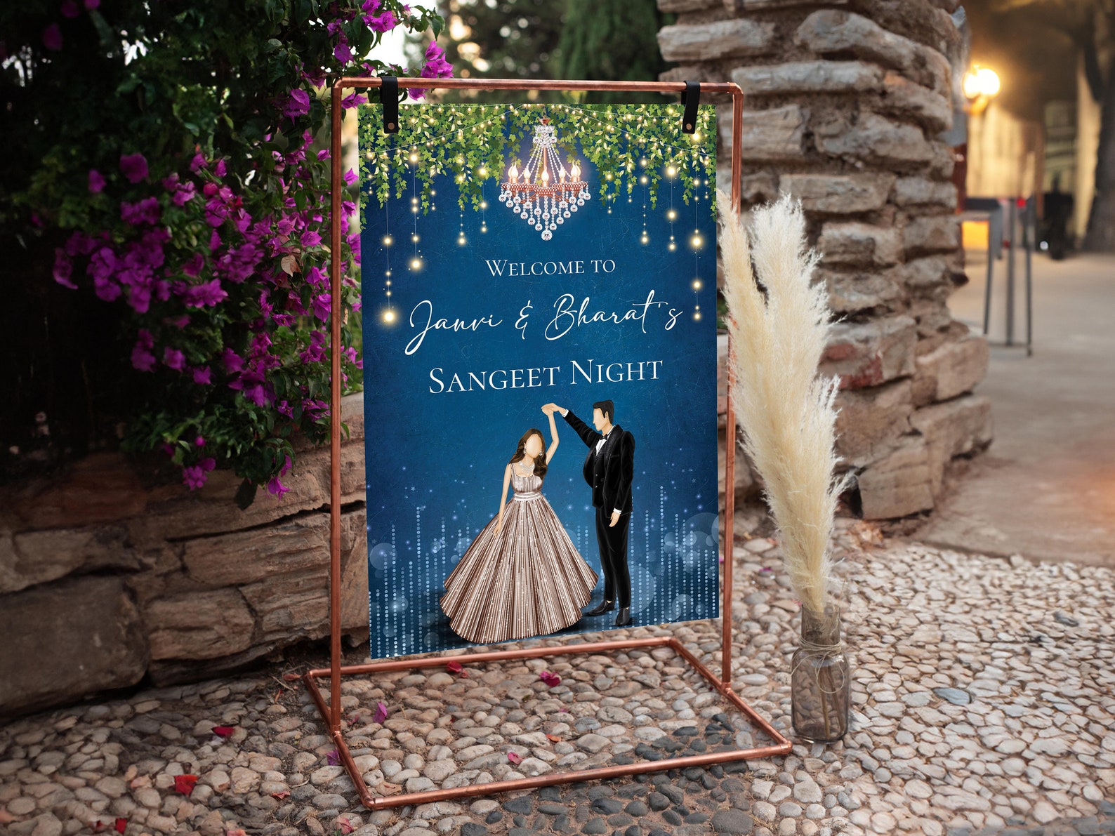 Welcome Sign Sangeet Night Reception Functions Desi Welcome Sign Indian ...