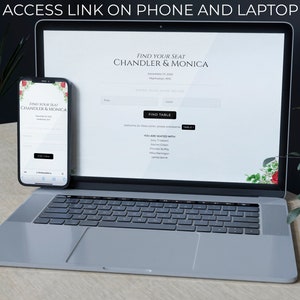 QR Code Wedding Seating Chart Scan QR Code to Find Your Seat Digital ...