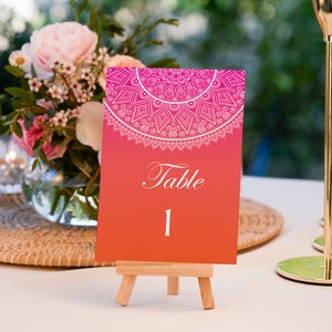Wedding Sign Bundle Seating Chart Indian Theme Table Plan Wedding ...
