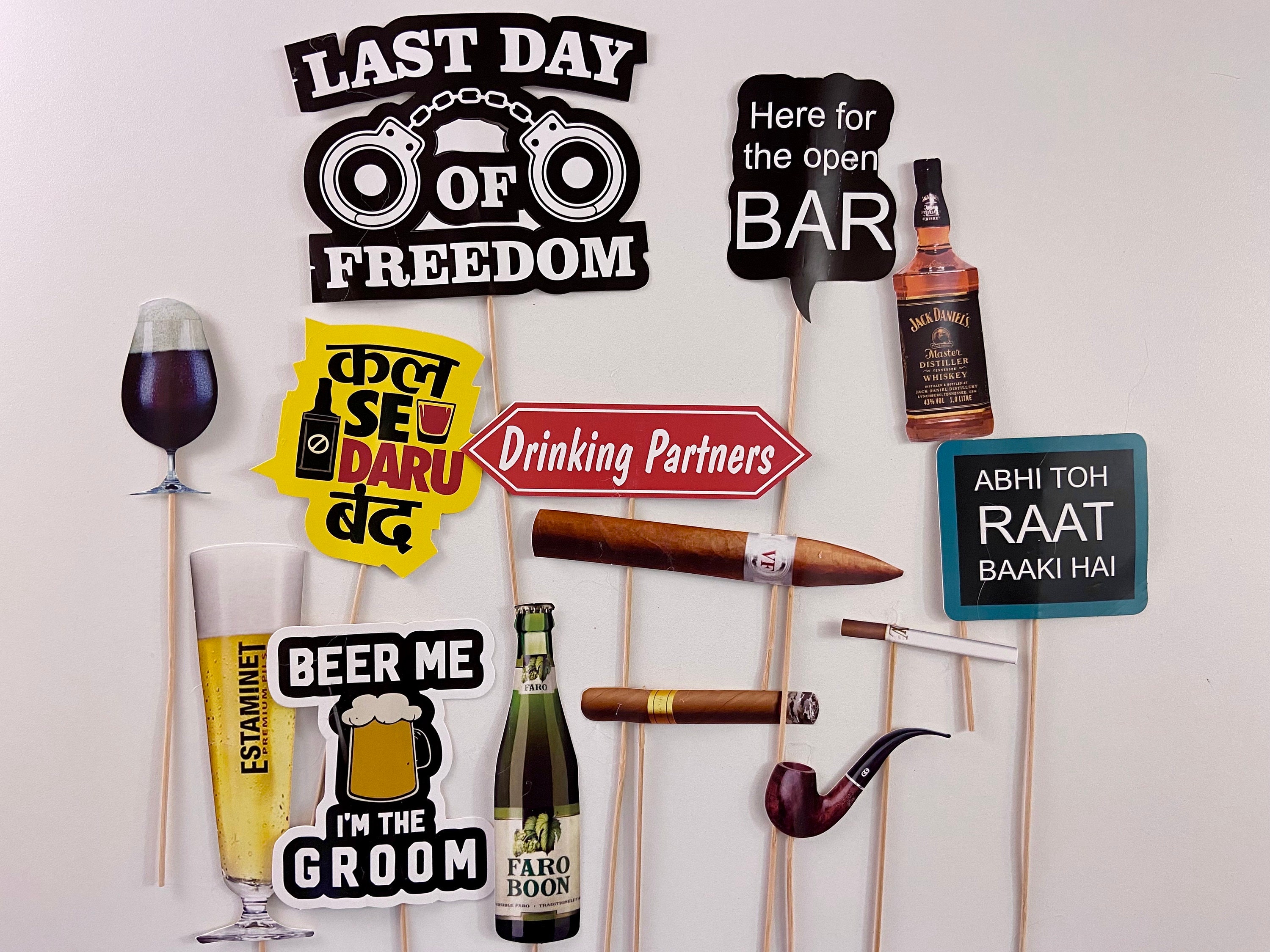 Bachelor Party Props Boys Party Decor Props for Indian Bachelor Party ...