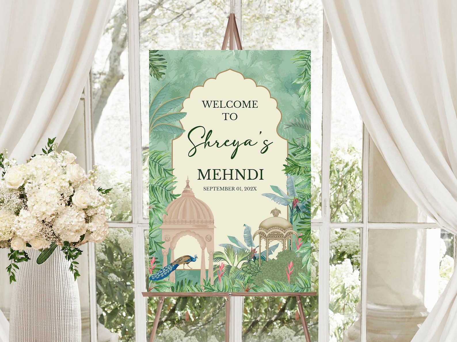 Mehndi Sign Mendhi Wedding Sign Indian Welcome to Mehndi Sign Henna ...