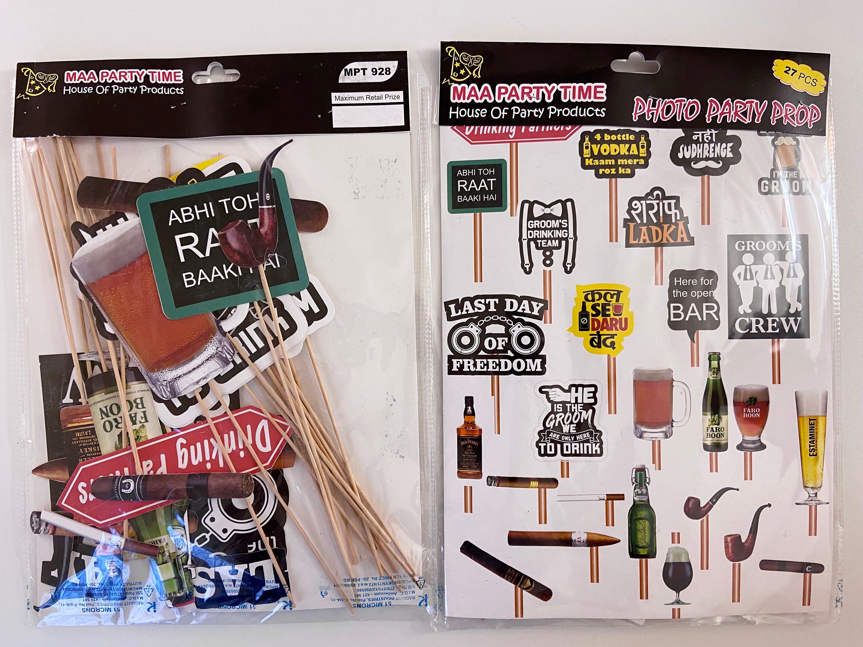 Bachelor Party Props Boys Party Decor Props for Indian Bachelor Party ...