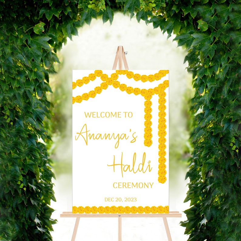 Haldi Welcome Sign Maiyan Sign Pithi Decor Haldi Banner Haldi - Etsy