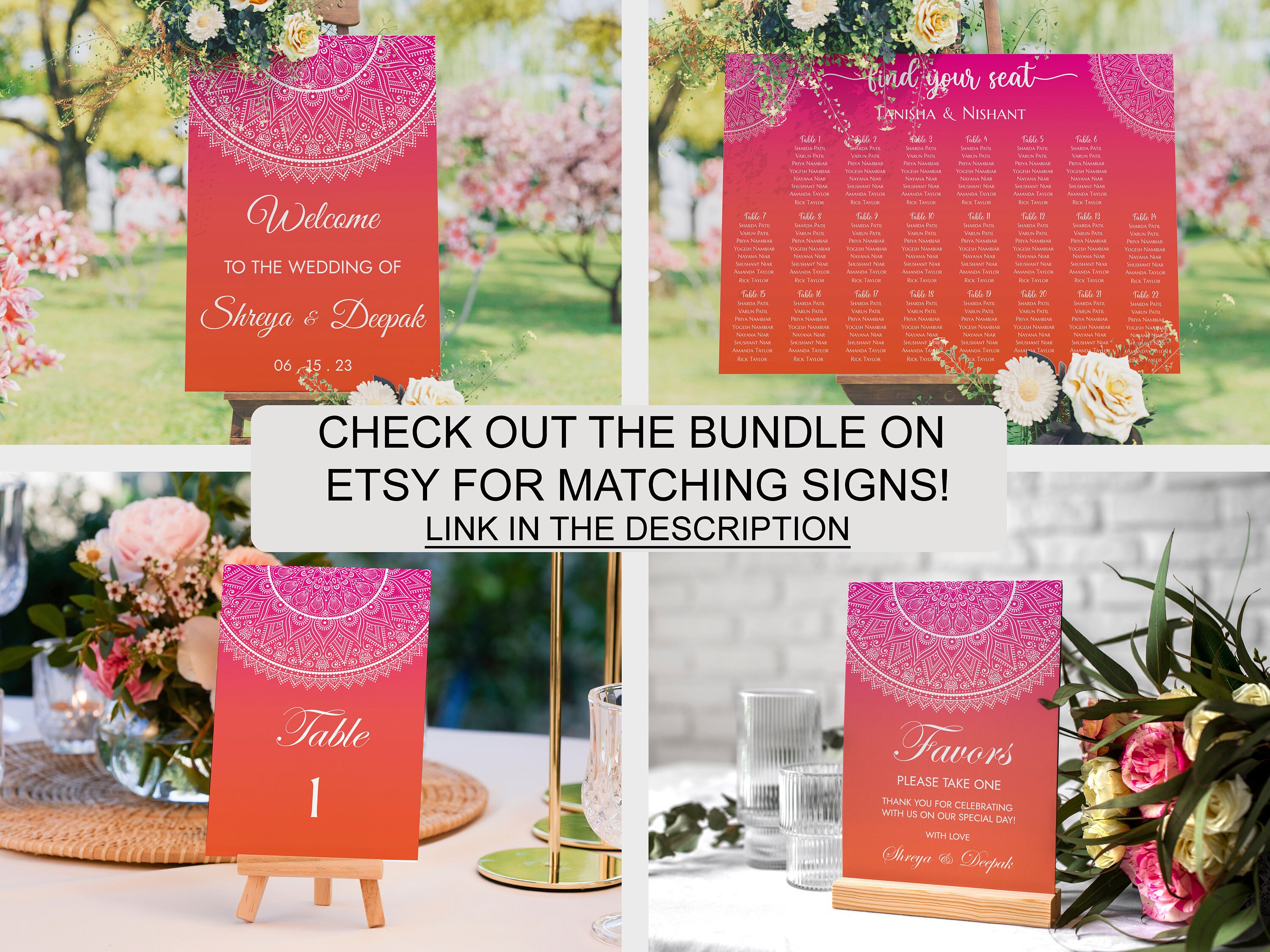 Indian Seating Chart Wedding Seating Chart Indian Wedding Decor Indian ...
