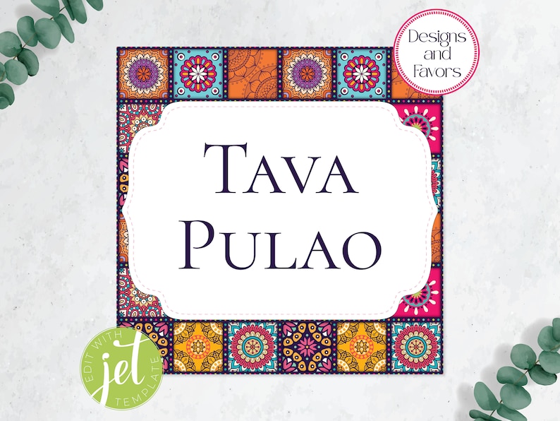 Desi Wedding Food Label Wedding Buffet Label Food Card Indian - Etsy