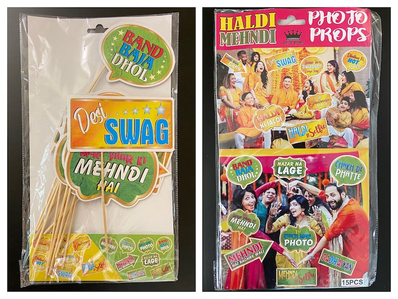 Haldi and Mehndi Prop Signs Mehndi Decor Desi Wedding Props - Etsy