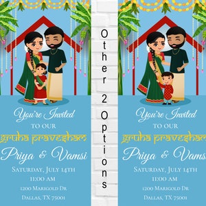 Gruhapravesam Invite Indian Housewarming Gruhapravesh Ceremony ...