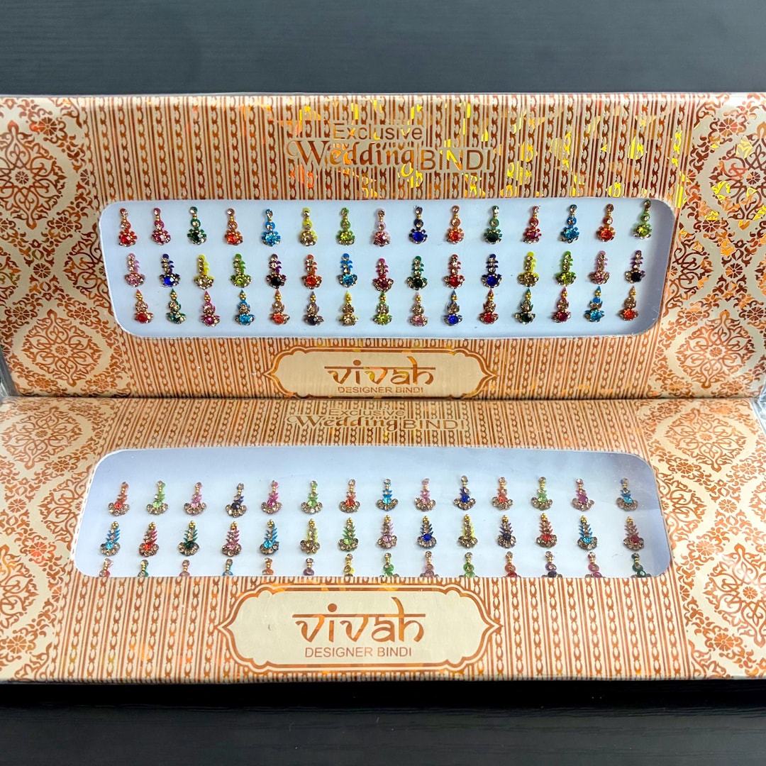 Bindi Pack Bridal Bindi Wedding Bindi Multicolored Bindi Designer Bindi ...