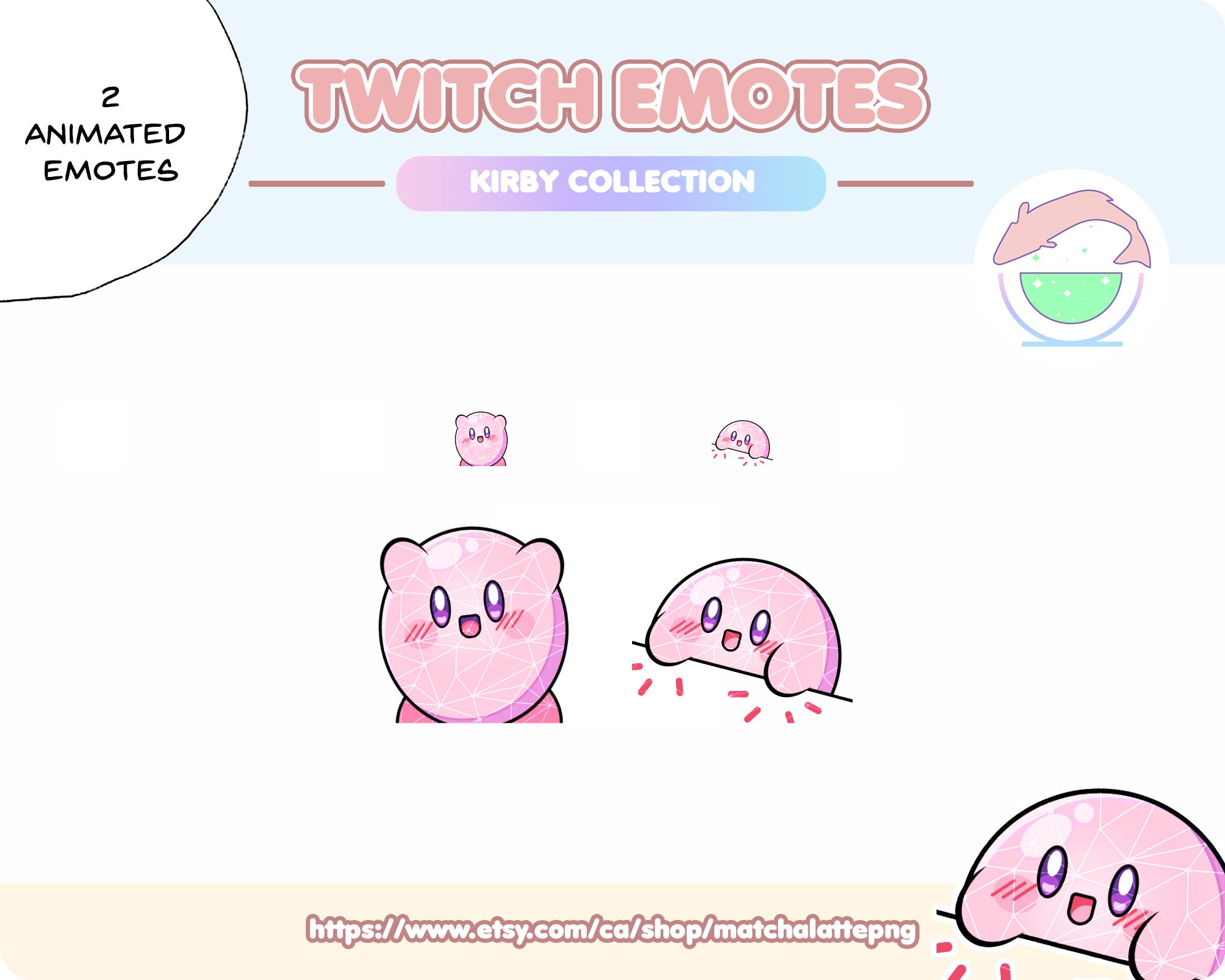 Animated Wiggle Bongo Kirby Dance Excited Cute Kawaii Bundle - Etsy