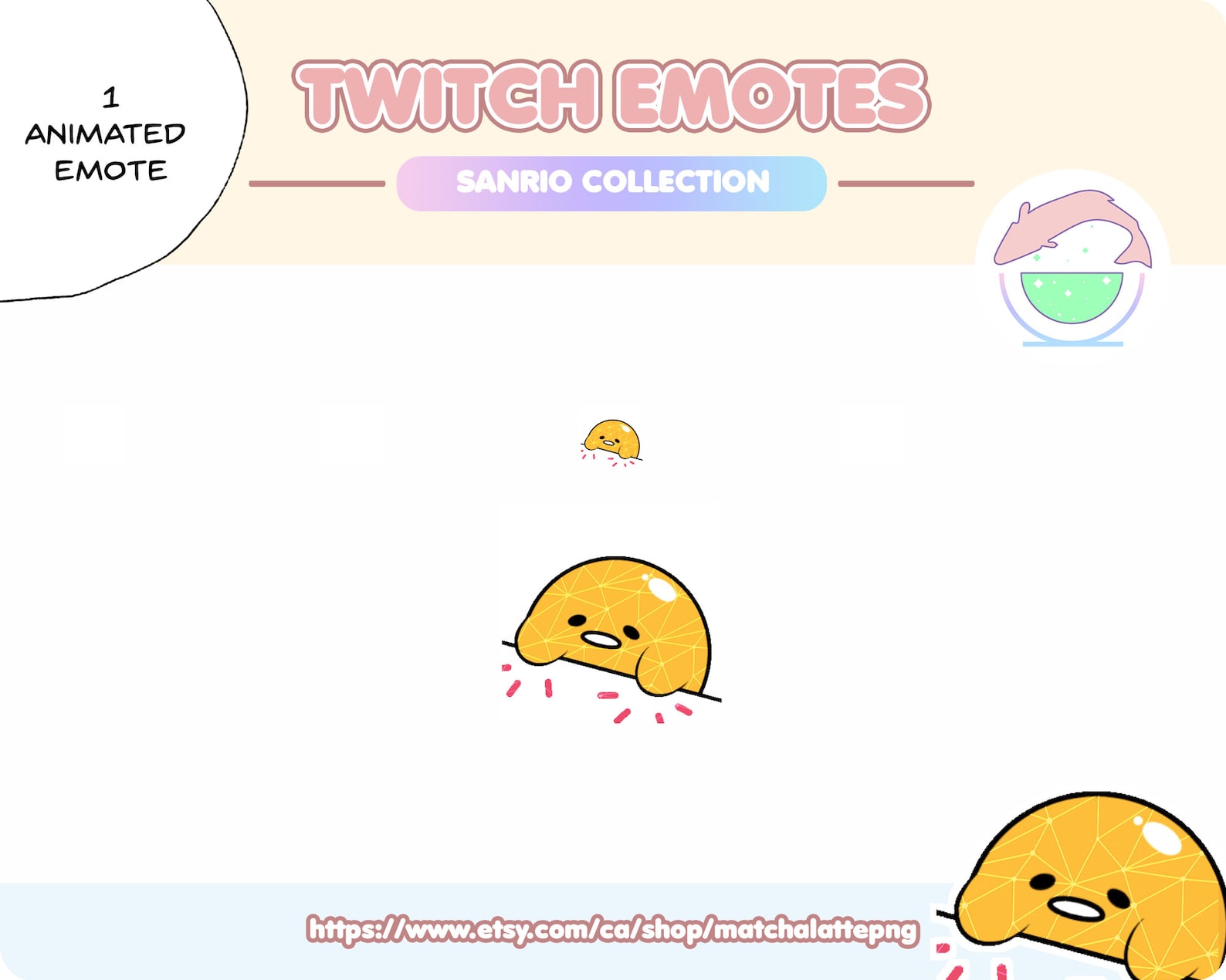 Animated Bongo Egg Dance Excited Cute Kawaii Emote | Premade | Twitch ...