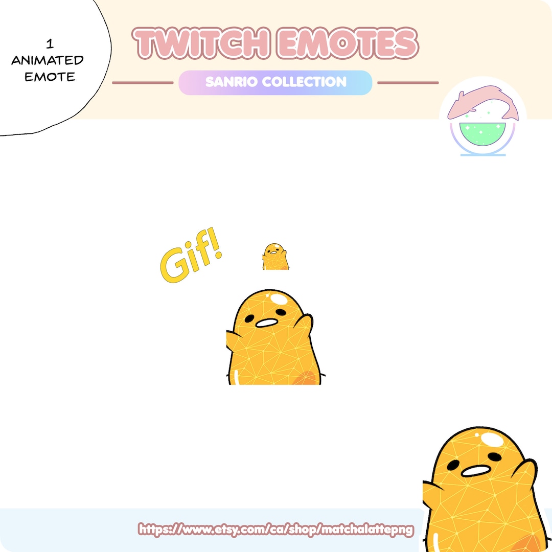 Animated Front Wiggle Egg Dance Excited Cute Kawaii Emote | Premade ...
