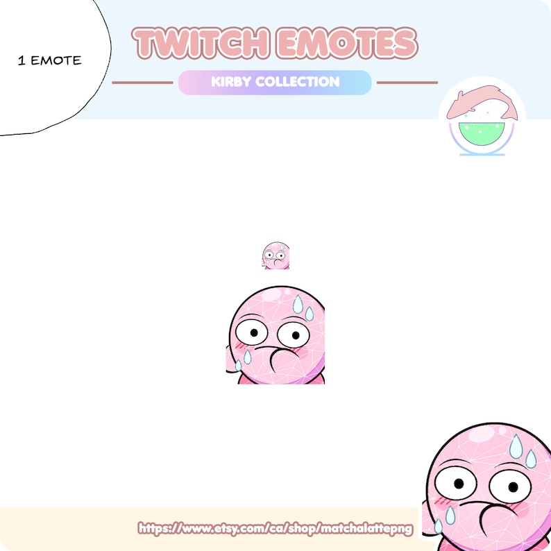 Kirby Meme Monkas Funny Emote Premade Twitch, Discord, Youtube - Etsy