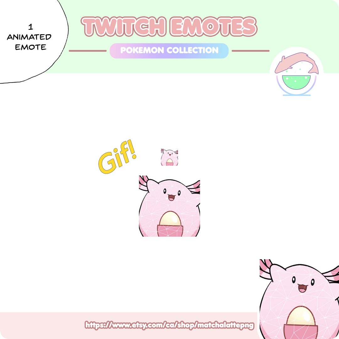 Animated Wiggle Pokemon Chansey Dance Excited Cute Kawaii Emote ...