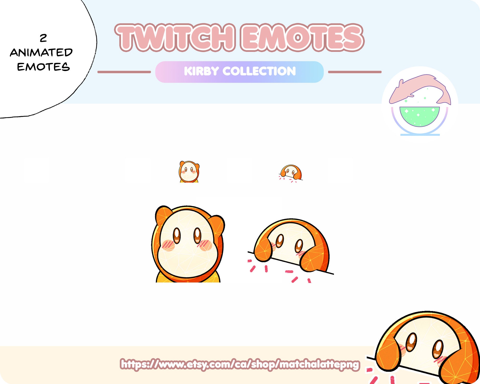 Animated Wiggle Bongo Waddle Dee Kirby Dance Excited Cute Kawaii Bundle ...