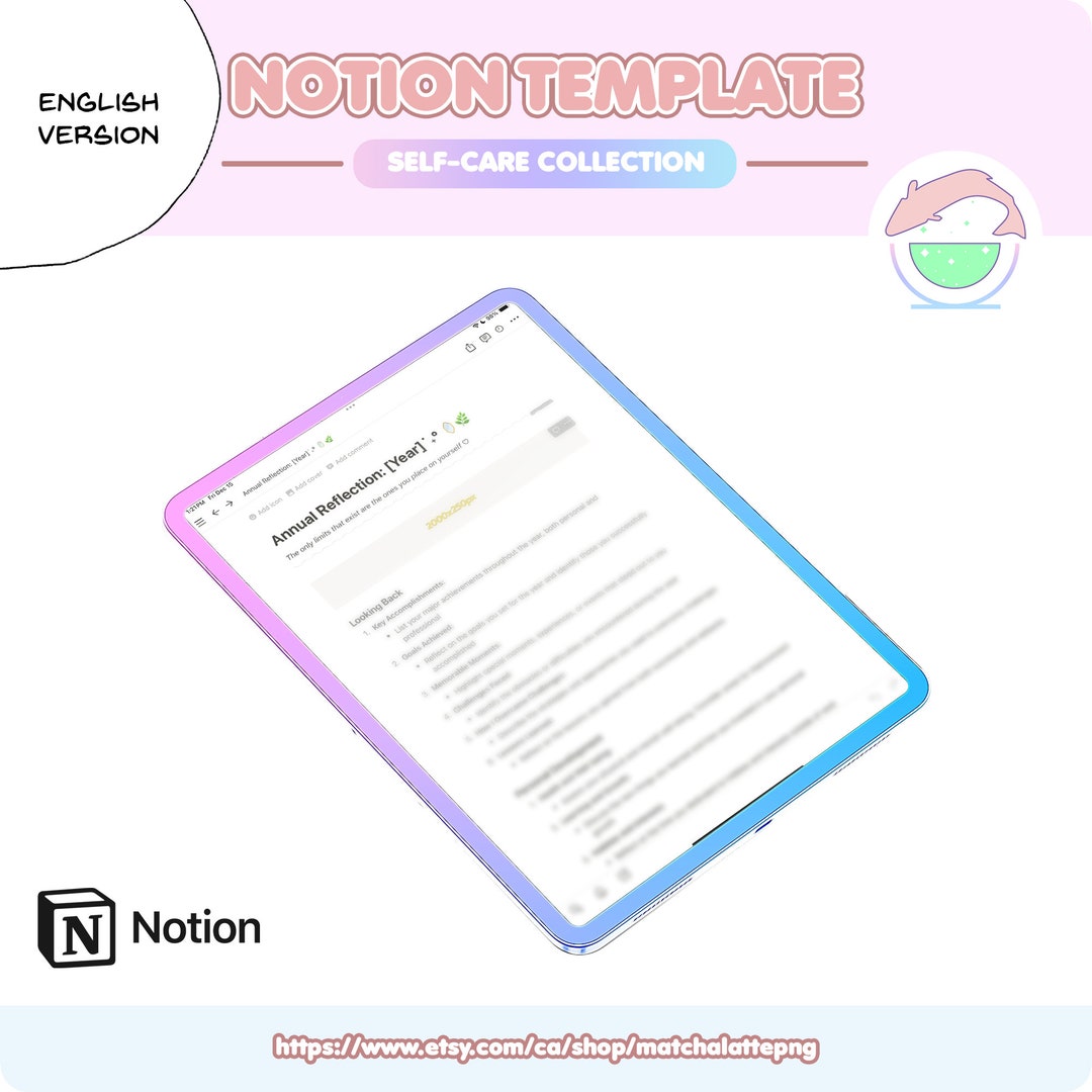 Yearly Review Self Reflection Journal Prompts | Notion Journal End of ...