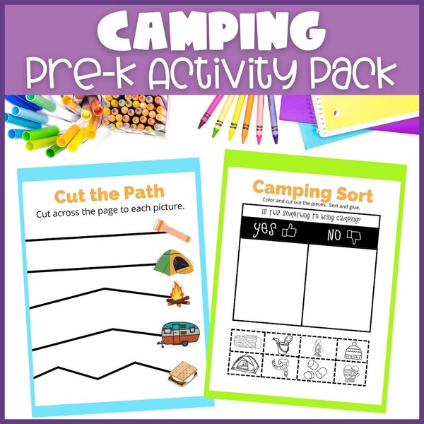 Camping Alphabet - Etsy