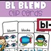 BL Blend Clip Cards, Spelling Activity With Fine Motor Skills - Etsy