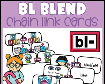 BL Blend Clip Cards, Spelling Activity With Fine Motor Skills - Etsy