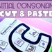 Initial Consonant Letter Sound Cut and Paste Activity, Phonemic ...