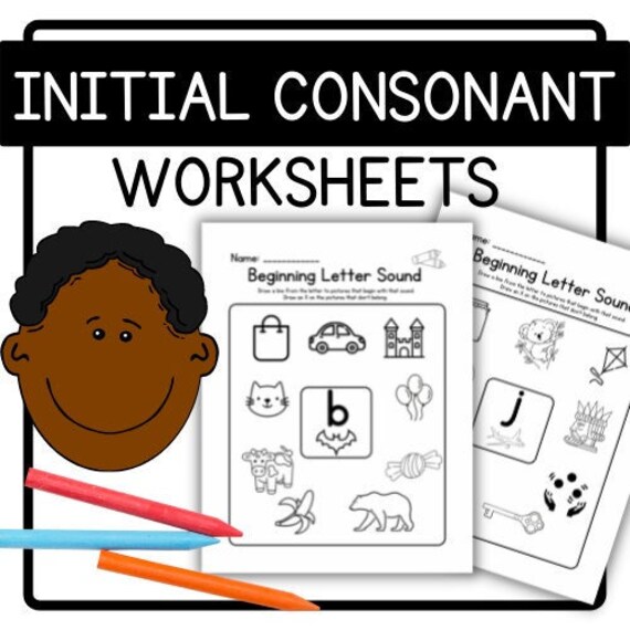 Initial Consonant Letter Sound Practice Phonemic Awareness - Etsy