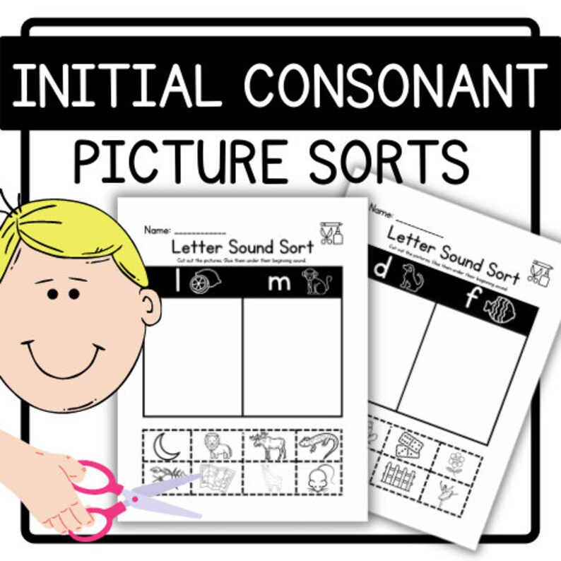 Initial Consonant Activity Bundle, Phonemic Awareness, Preschool ...