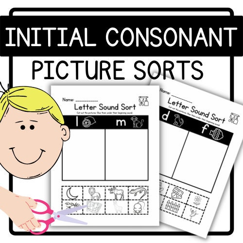 Initial Consonant Activity Bundle, Phonemic Awareness, Preschool ...