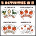 Pumpkin Clip Cards for Fine Motor Skills Using Clothespins - Etsy