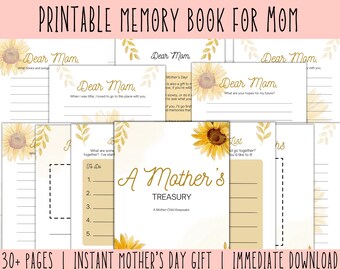 Mother Memory Book - Etsy