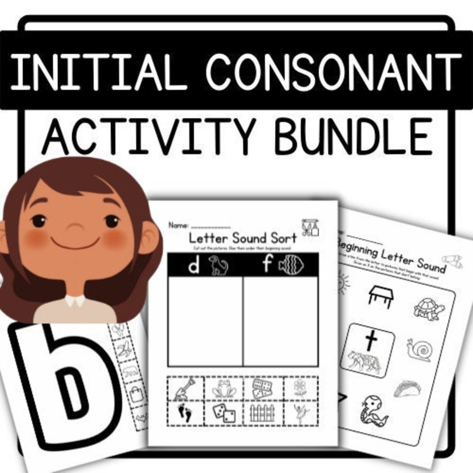 Initial Consonant Activity Bundle, Phonemic Awareness, Preschool ...