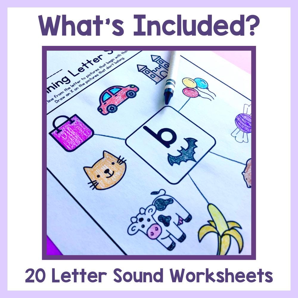 Beginning Consonant Cut and Paste - Initial Consonant Worksheets ...