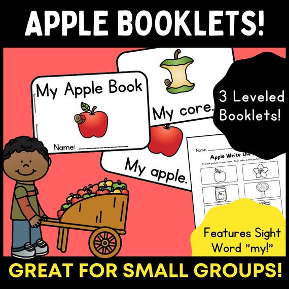 Differentiated Set of Apple Booklets With Sight Word - Etsy