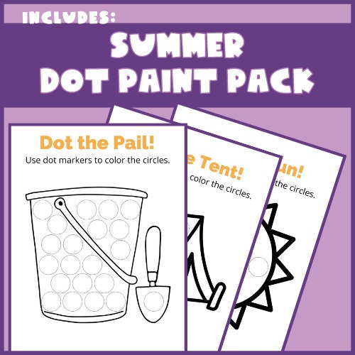 Summer Preschool Bundle, Printable Worksheets, Preschool Activities ...