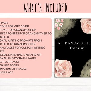Printable Grandmother Memory Book, Grandmother Gift, Grandma Gift, Last ...