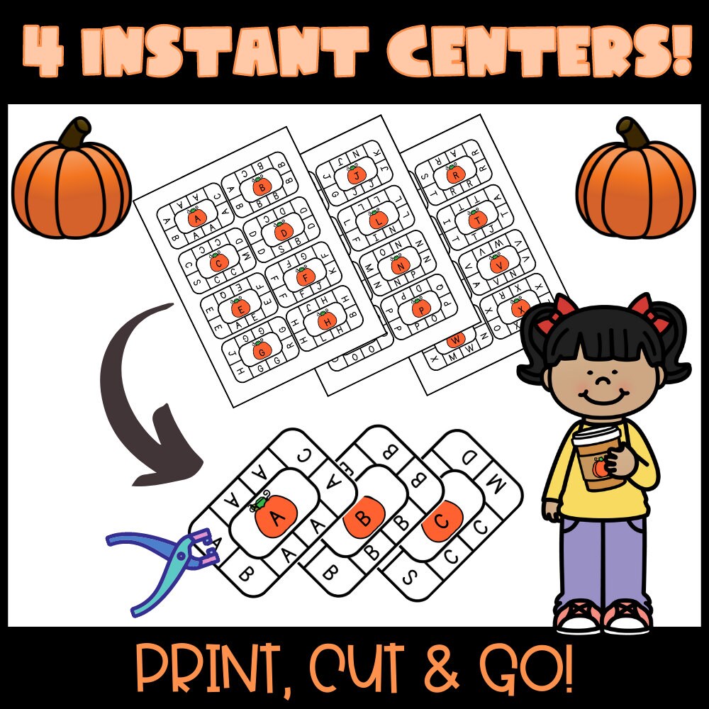 Fall Fine Motor Hole Punch Cards With Pumpkin Theme - Etsy
