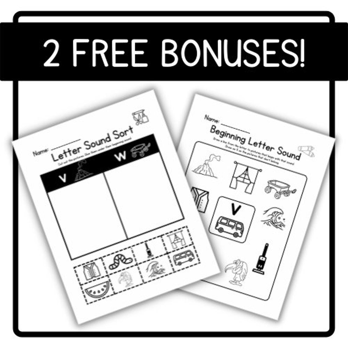 Initial Consonant Letter Sound Cut and Paste Activity, Phonemic ...