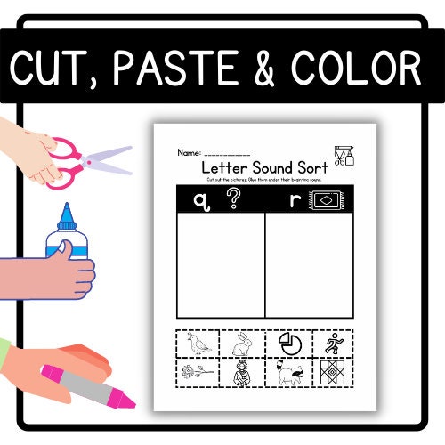 Initial Consonant Letter Sound Sort, Phonemic Awareness, Picture Sort ...