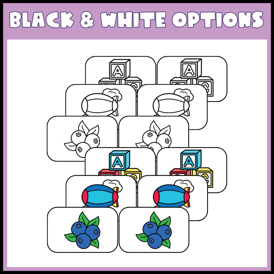 BL Blend Memory Game, Print and Go Spelling Activity - Etsy