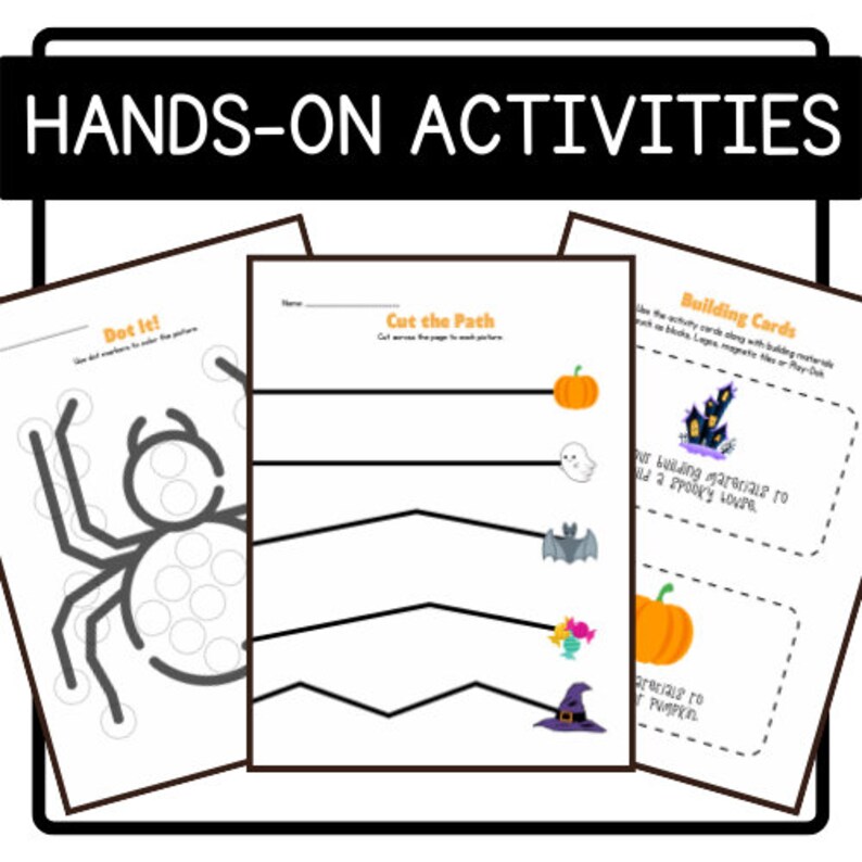 Halloween Preschool Bundle, Printable Worksheets, Preschool Activities ...