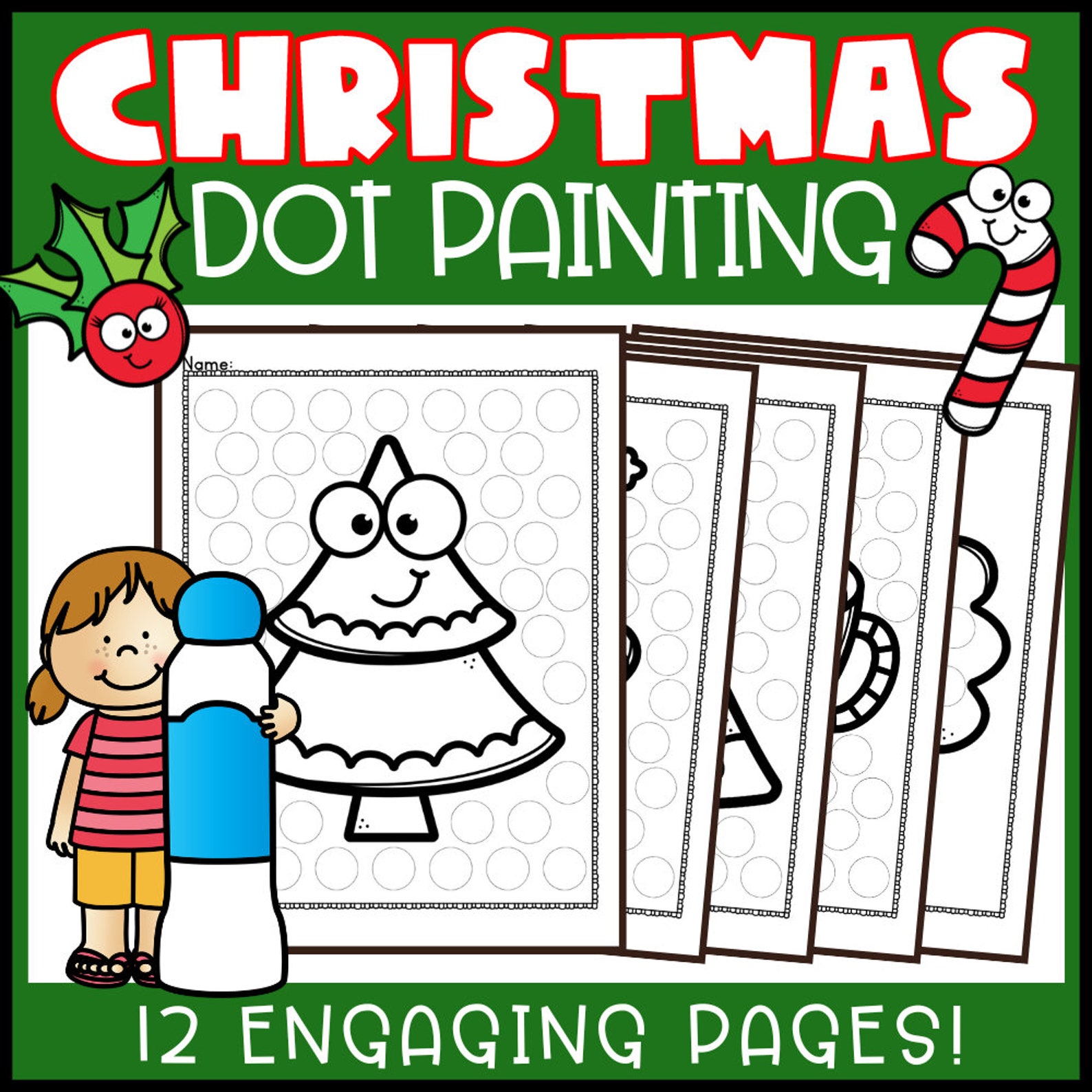 Winter Dot MEGA Painting Bundle, Dot Marker Activities, Printables for ...