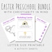 Easter Preschool Bundle, Easter Activity Sheets, Religious Preschool ...