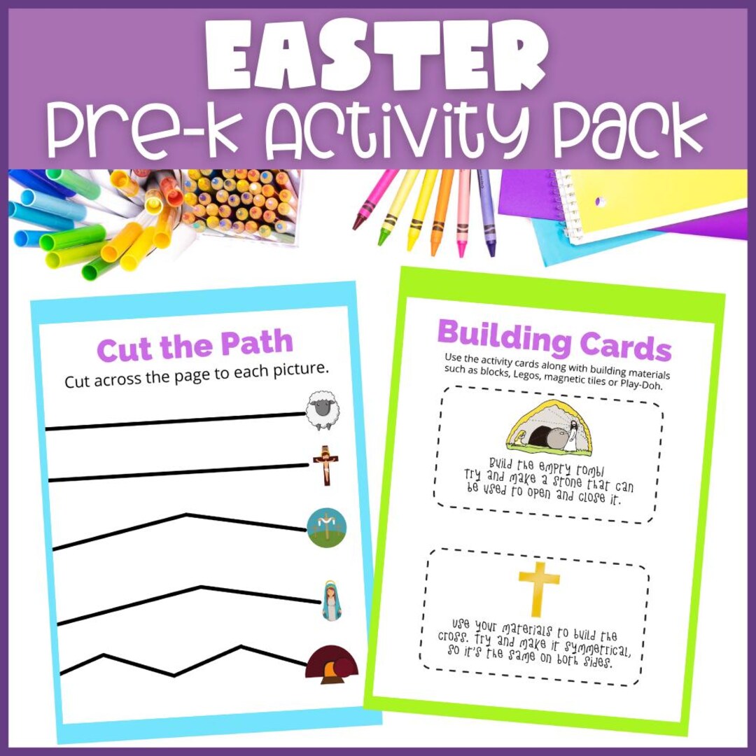 Christian Easter Preschool Worksheets, Easter Activity Sheets ...
