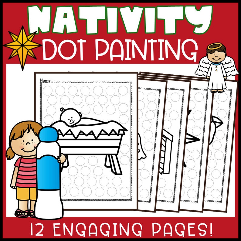 Winter Dot MEGA Painting Bundle, Dot Marker Activities, Printables for ...
