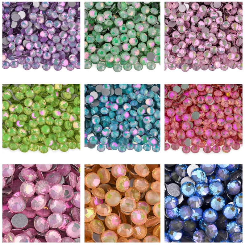 1440pcs Glass Rhinestones Non-hotfix 2 3 4 5 6mm Rhinestones Bling ...